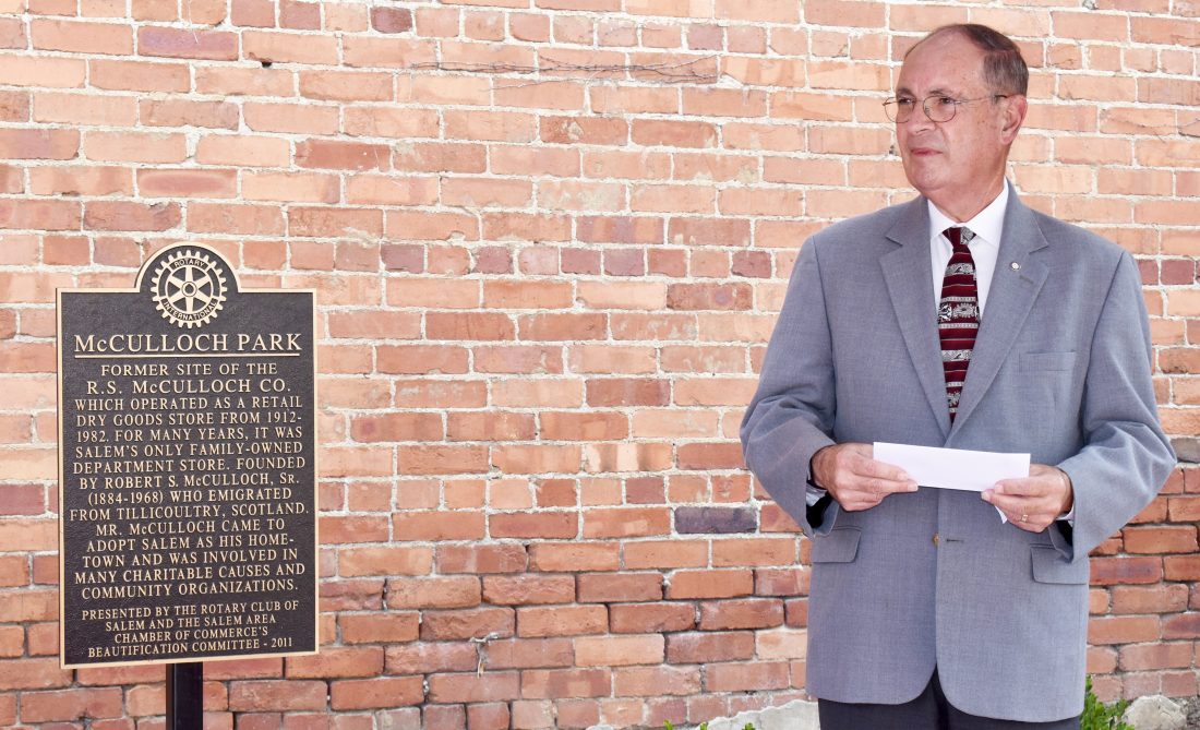 Grant awarded for McCulloch Park project | News, Sports, Jobs - Salem News